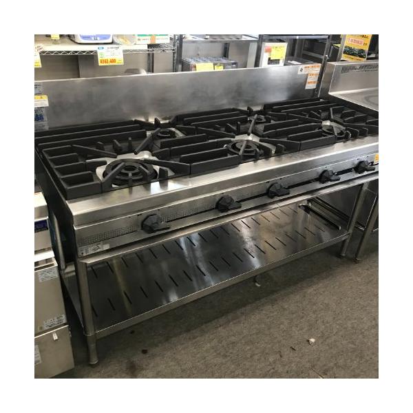 商品名：ガステーブル 5口 寸法：W1500×D600×H800 メーカー：タニコー 型式：TSGT-1532 年式：2014年製 ガス種：都市ガス【12A・13A】※ガス機器の接続は最寄りの専門業者へご依頼下さい。 ガス消費量：50.0k...