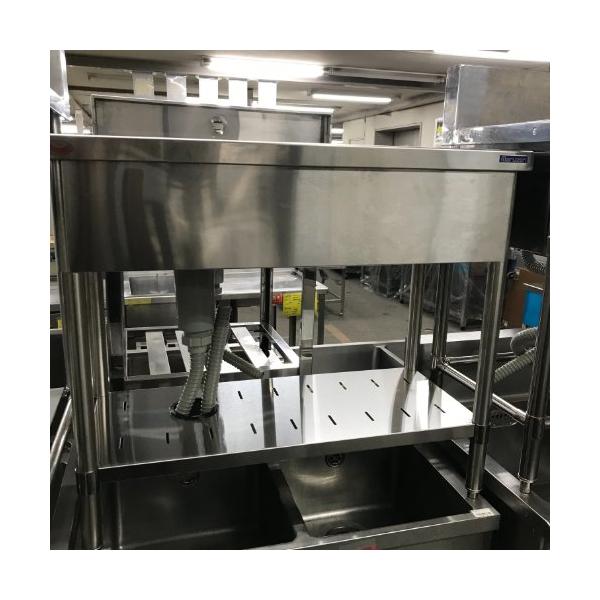 商品名：一槽シンク 水切り付き 左水槽 寸法：W900×D450×H800 メーカー：マルゼン 保証期間：なし ランク：B 特記事項：-  販売店：テンポス京都店（京都府京都市）からの配送です。