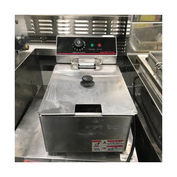 商品名：電気卓上フライヤー 寸法：W305×D425×H285 メーカー：ダイシン商事 型式：FL-DS6 年式：2022年製 電源：単相100V 50/60Hz共用 コンセントプラグ：あり 消費電力：1400W 内容積：6L ガス種： 付...