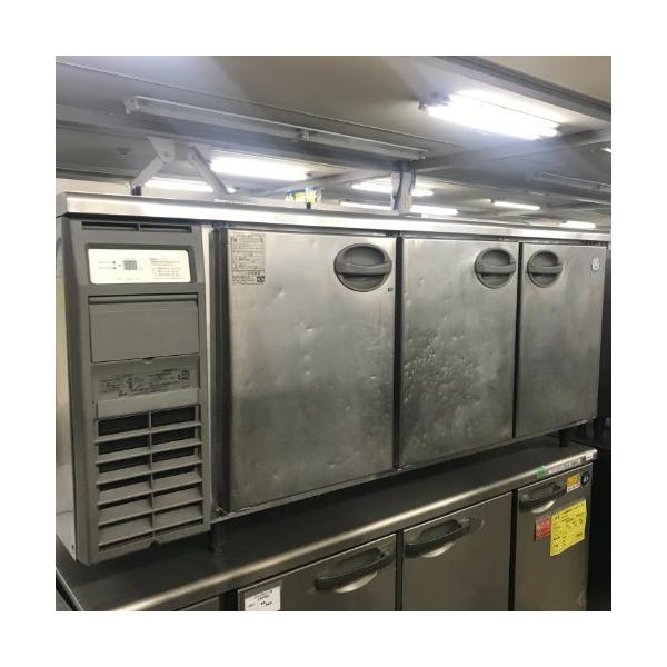 商品名：冷凍冷蔵コールドテーブル 寸法：W1800×D600×H800 メーカー：フクシマガリレイ(福島工業) 型式：YRC-181PE2 年式：2015年製 電源：単相100V 50/60Hz共用 コンセントプラグ：あり 消費電力：267...