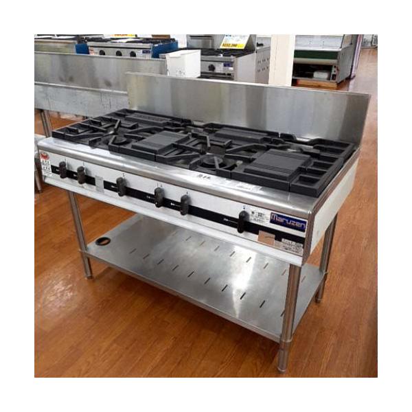 商品名：内管式ガステーブル 寸法：W1200×D600×H800 メーカー：マルゼン 型式：MGTX-126E 年式：2017年製 ガス種：都市ガス【12A・13A】※ガス機器の接続は最寄りの専門業者へご依頼下さい。 ガス消費量：36.1k...