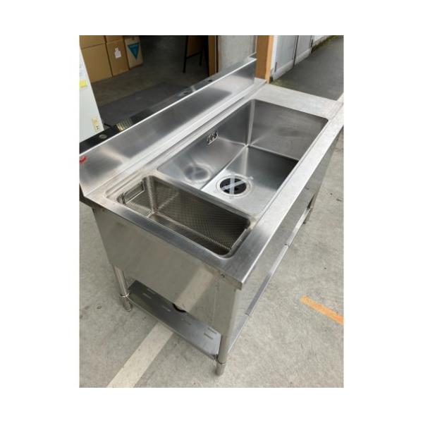 商品名：ソイルド一槽シンク ゴミかご付き 寸法：W1450×D670×H800 メーカー：マルゼン 保証期間：なし ランク：C 特記事項：-  販売店：テンポス高崎センター（群馬県高崎市）からの配送です。