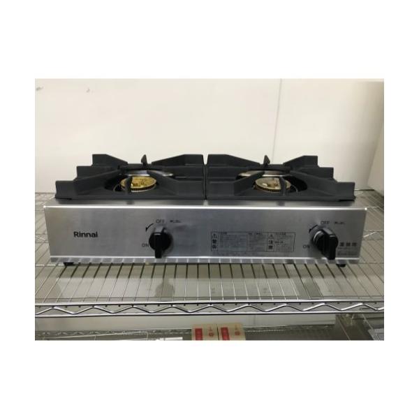 商品名：2口卓上ガスコンロ 寸法：W542×D275×H151 メーカー：リンナイ(Rinnai) 型式：RSB-211A 年式：2024年製 ガス種：LPG(プロパンガス)※ガス機器の接続は最寄りの専門業者へご依頼下さい。 ガス消費量：6...