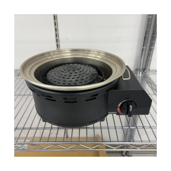 商品名：卓上ロースター 寸法：W384×D298×H150 メーカー：シンポ 型式：E63C1C1L/6 ガス種：LPG(プロパンガス)※ガス機器の接続は最寄りの専門業者へご依頼下さい。 保証期間：なし ランク：B 特記事項：【初期保証のみ...