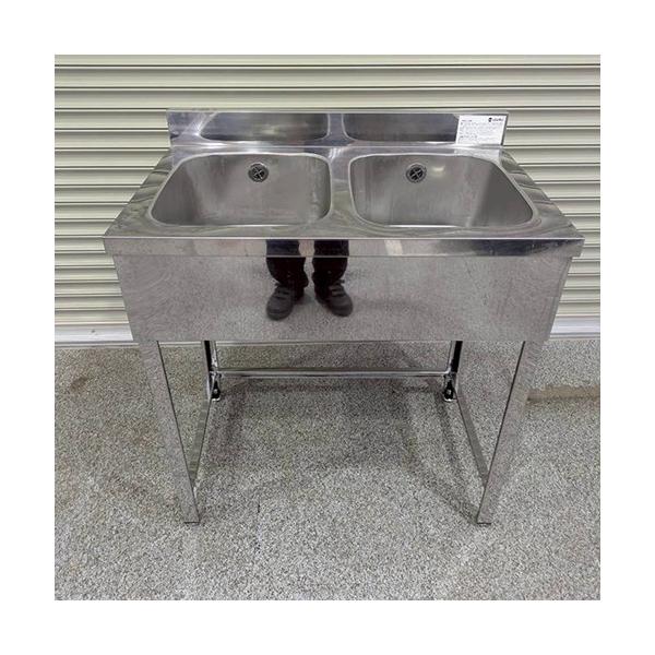 商品名：二槽シンク 三方枠 寸法：W900×D600×H800 メーカー：東製作所(アズマ) 型式：HP2-900 保証期間：なし ランク：B 特記事項：-  販売店：テンポス奈良店（奈良県磯城郡田原本町）からの配送です。