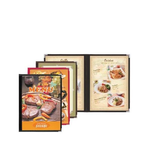 商品情報商品名：耐熱メニューブック SUPER−A−8 赤メーカー型番：3256350JANコード：4995446104138入り数：1サイズ(外寸mm)：223×315材質：本体透明部：耐熱PET 本体淵：リサイクルレザー商品について●焼...