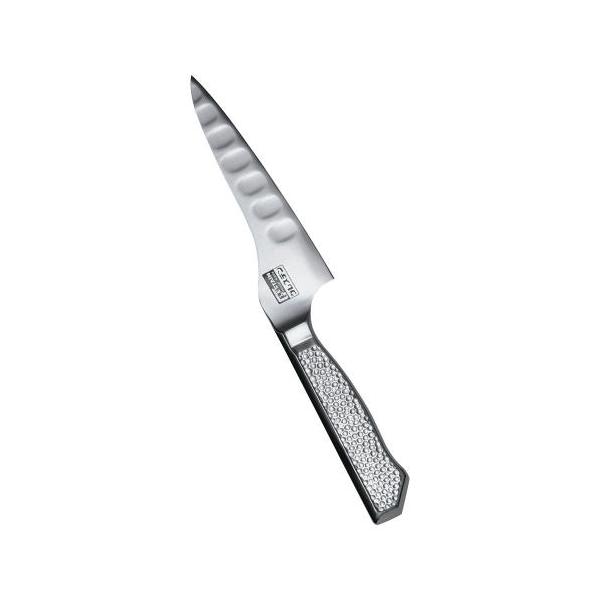 商品名：グレステンTMタイプホームペティーナイフ 814TUM 14cmメーカー品番：9-0315-2301お届け数：1JANコード：4562207326216メーカー品番：814TUM特記事項：●グレステンTMタイプの特長●へこみの部分に...