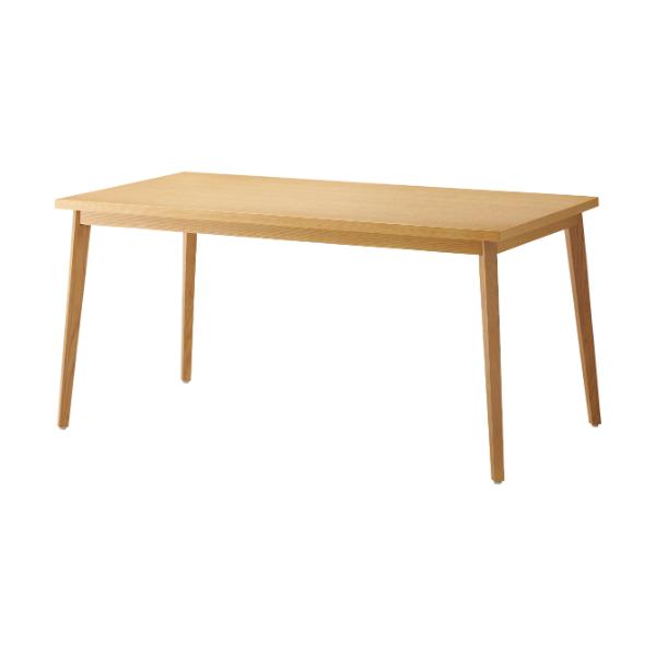 商品名：Quon(クオン) テーブル WT-013-2メーカー：Quon(クオン)メーカー品番：WT-013-2外形寸法：幅1500×奥行800×高さ720(mm)お届け数：1本体：TOP / アッシュ柾目突板 エッジ /アッシュ脚部：アッシュ