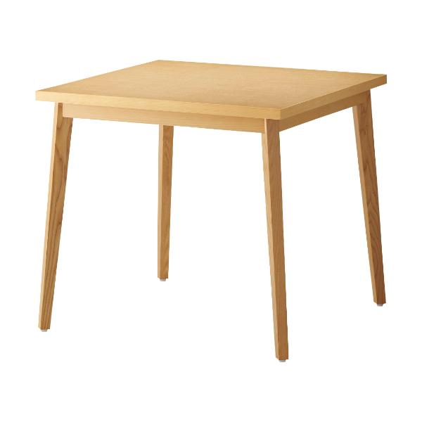 商品名：Quon(クオン) テーブル WT-013-5メーカー：Quon(クオン)メーカー品番：WT-013-5外形寸法：幅800×奥行800×高さ720(mm)お届け数：1本体：TOP / アッシュ柾目突板 エッジ /アッシュ脚部：アッシュ