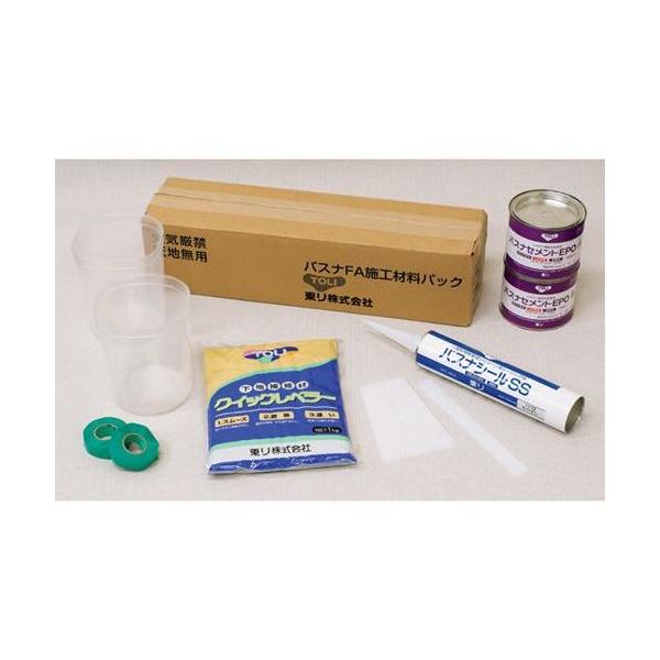 ・バスナシリーズ専用の施工材料パックです。・小面積施工に便利な材料パック。※バスナシールSSをご使用の際は専用のコーキングガン(別売)をご用意ください。セット内容/バスナセメントEPO1kgセット、バスナシールSS1本(333mL/本)、ク...