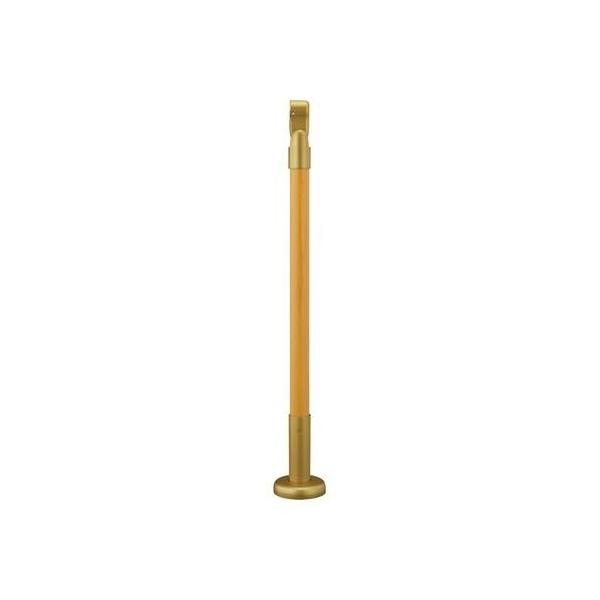 サイズ/85cm(87cmまで調整可能)材質/丸棒:天然木、ブラケット:アルミ、ベース・ベースカバー:スチール商品名：室内用手すりエンド支柱 木製 アジャスト付/×1組メーカー：マツ六(株)メーカー品番：350456お届け数：1JAN：49...