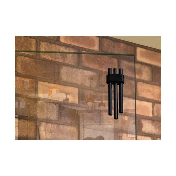 透明な特殊フィルムで取り付けできてガラス戸や鉄扉に最適。フィルムは付け直しも可能商品名：AP-3016B フローチャイムメーカー：アイワ金属メーカー品番：AP-3016B外形寸法：幅80×奥行33×高さ170(mm)お届け数：6素材：パイプ...