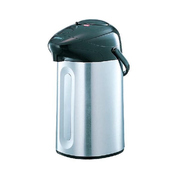 商品名：押すだけポット(ガラス)寸法：幅18.5x奥行25.5x高さ38(cm)メーカー：象印型式：ABF-30Sお届け数(合計)：1カラー：ステンレス(XA)口径(約cm)：4.5質量(約kg)：2.0保温効力(10時間)：78℃以上保冷...