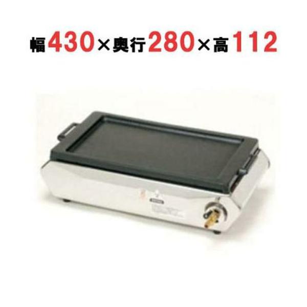 ※こちらの商品はL字コック仕様の商品となります。商品名：テーブルコンロシリーズ お好み 焼そば 鉄板焼型番：S-12Tメーカー：タチバナ製作所外形寸法：幅430×奥行280×高さ112(mm)鉄板寸法：幅380×奥行220×厚さ6〜7(mm...