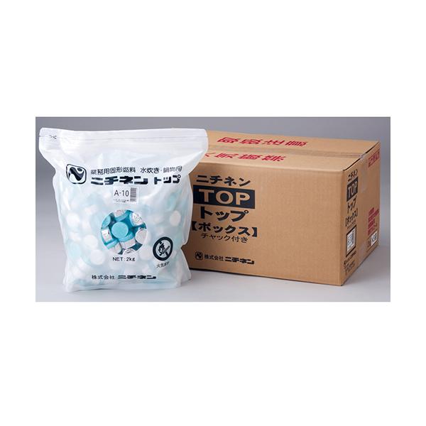 商品名：ニチネン トップ・ボックス A-10g　600個容量：10gサイズ：直径28×H21(mm)主成分：メタノール入数：600個燃焼時間：15分30秒〜特記事項〜※アルミ箔がついていますのでご使用の場合は火皿を使用しないで下さい※必ず冷...
