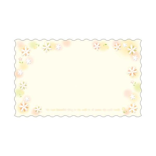 商品情報商品名：Fカード100 ロマンフラワー/100枚×1冊メーカー品番：16-887JANコード：4974268534842包装形態/お届け数：100枚袋入サイズ：縦55mm×横90mm材質：ケント紙（186g/m2）仕様：●浮出し加工...