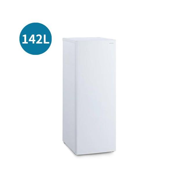 ■商品説明■商品名：冷凍庫 142Lメーカー：アイリスオーヤマ型式：IUSN-14A-Wお届け数：1重量：約38kg定格消費電力(50/60Hz)：電動機:90W、電熱装置:150W、LED庫内灯:1.5W定格内容積：142L年間消費電力量...