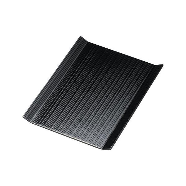 商品名：(大)木製千筋おしぼり受け 黒 木 19×14.5×H1.3(cm)メーカー品番：3-812-13お届け数：1サイズ(cm)：19×14.5×H1.3材質：木カラー：黒