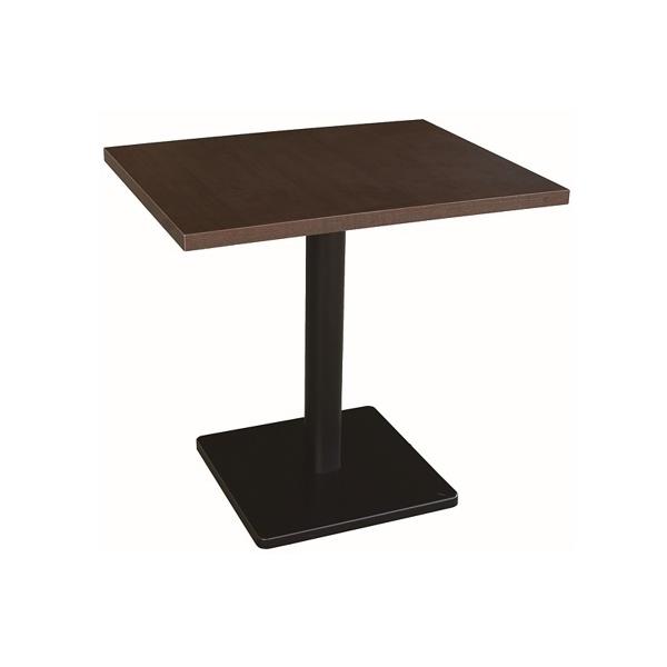 商品名：TB 2人用 メラミンテーブル　ダークブラウン色 幅600×奥行750×高さ710寸法：幅600×奥行750×高さ710(mm)、天板厚30mmメーカー：テンポスオリジナル送料区分：送料無料お届け数(合計)：1カラー：ダークブラウン...