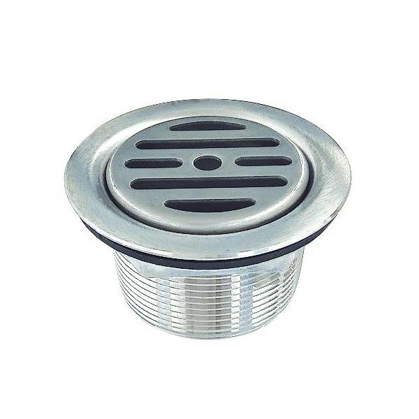 目皿付の排水金具です。耐食性に優れたステンレス製です。商品名：目皿栓 ステンレス製 G1-1/2ネジ TO-152M-40A Φ63×H38mmメーカー：SUGICO(スギコ)メーカー品番：TO-152M-40A TA4961お届け数：1サ...