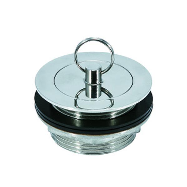 簡易蓋付の排水金具です。耐食性に優れたステンレス製です。【注意1】簡易蓋は構造上完全に水漏れを防ぐ事はできません。【注意2】ジャバラホース専用です。商品名：共栓 ステンレスロストワックス製 G1-1/2ネジ TO-184R/40A Φ63×...