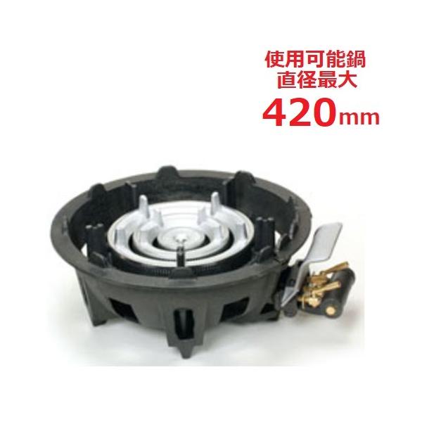 【発売日：2014年08月08日】商品名：ガスバーナー 卓上型 三重 種火無 鋳物コンロ 16,500kcal/hメーカー：タチバナ製作所型式：TS-318お届け数（合計）：1 外形寸法(セット)：全長500×直径445×高さ195(mm)...