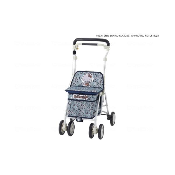 商品名：ヘルスバッグ ライトミニM(ハローキティ)/ペイズリーブルーメーカー：ウェルファンメーカー品番：010601-3049-外形寸法：幅270×奥行800×高さ400(mm)お届け数：1重量：1台特長：○フレーム:アルミ形状：○サイズ:...