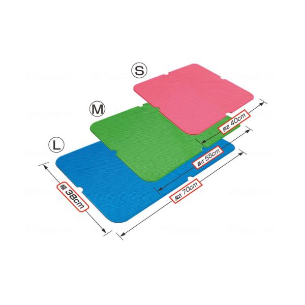 商品名：ダイヤタッチハイ/アクアブルー/Mメーカー：シンエイテクノメーカー品番：462048-1271-M外形寸法：幅95×奥行400×高さ95(mm)お届け数：1重量：1枚特長：材質:合成ゴム形状：○サイズ:長さ55×幅38×厚さ0.3c...