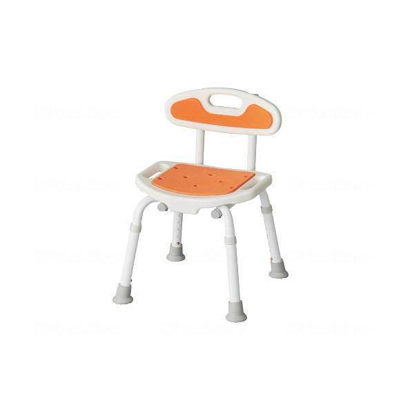 商品名：福浴 コンパクトシャワーチェア/オレンジメーカー：サテライトメーカー品番：514031-260-外形寸法：幅100×奥行580×高さ340(mm)お届け数：1形状：○サイズ:幅40~43×奥行41.5~44×高さ55~67(2.4c...