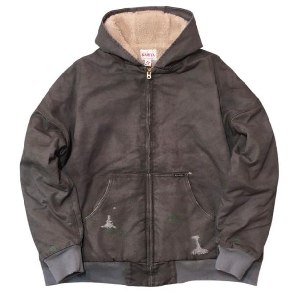 【商品詳細】■ブランド ： KAMIYA カミヤ■商品名 ： BORO Boa Duck Zip Parka■品番 ： G15BL101■Sサイズ ： 着丈68センチ　身幅73センチ　肩幅73センチ　袖丈52センチ■Mサイズ ： 着丈70セ...