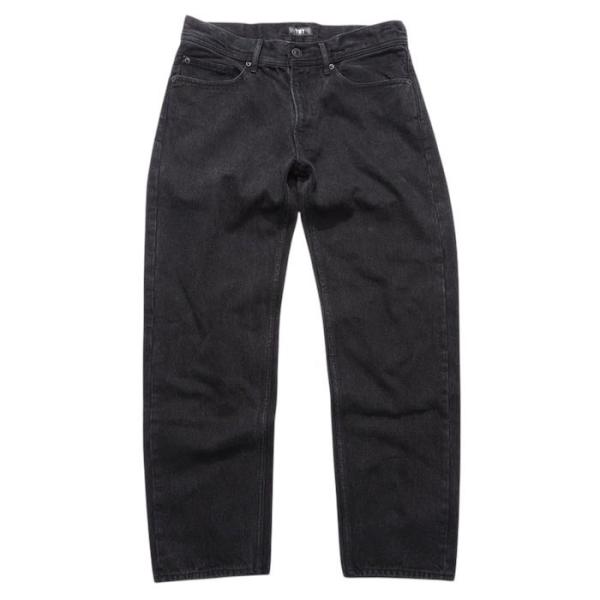 【商品詳細】■ブランド ： TMT■商品名 ： 12oz SOFT BLACK DENIM 5P STRAIGHT■品番 ： TPTT9908■Mサイズ ： ウエスト82センチ　股上26センチ　ワタリ29センチ　股下78センチ　裾幅19セン...