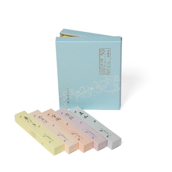 京線香シリーズから、五山・京桜・金閣・のきば・京にしきを詰め合わせました。京線香シリーズのお試し用として、また、ちょっとした贈答にもおすすめです。五 山：最高級白檀がベースの深みのある香り京 桜：白檀の香りに桜の風情がたなびきます金 閣：金...