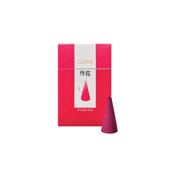 広い場所や短時間で香りを満たしたい場合に最適なコーン型のお香です梅：甘酸っぱいエキゾチックな香り内容量：22個箱寸：高24 横55 縦85 (mm)