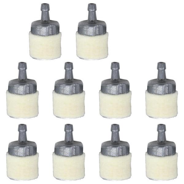 WFF02の社外燃料フィルターです。セット内容：WFF02タイプ 燃料フィルター 10個サイズ(約)：φ18×32mm　詳細は画像参照材質：ウール適用：30cc程度までの排気量※サイズをよくご覧になって現物との確認をお願いします。 詳細は以...