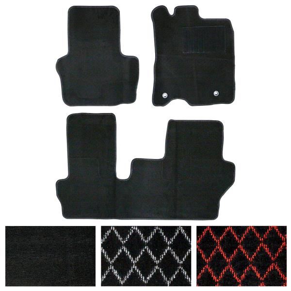 フロアマットの汚れや破損が気になる方におススメ！交換用フロアマットです。足元のマットを変えることで車内がキレイに！内装のイメージチェンジにも♪《オーバーロック》縁取りにオーバーロック加工を施しております。耐久性とデザイン性に優れ、見た目の高...