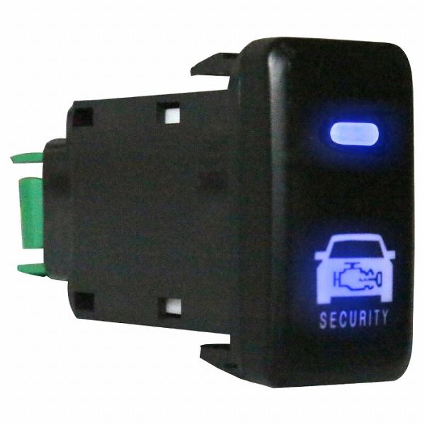 防止装置がついているように見せるダミーセキュリティランプLEDです。 キーOFFでLEDが点灯します。※商品ページ記載車両は参考適合車両名です。ご購入前に必ず現車スイッチホールサイズをご確認ください。※取扱説明書、配線図は付属しておりません...