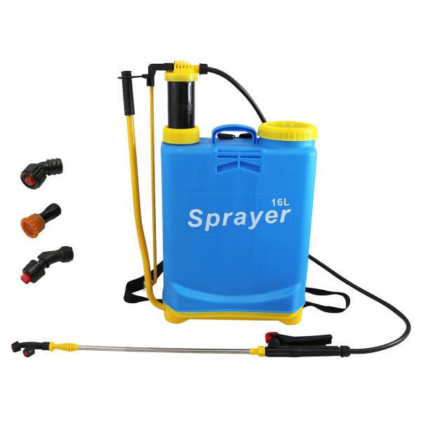 容量16リットル！背負いタイプのの手動蓄圧式スプレーです。【4種のノズル】ノズルアタッチメントは4種類！目的に応じて散布範囲・噴射量を変えられます！【ロック機能で連続噴霧OK】レバーを握り続けることなく散布を行うことが可能です。トリガーを押...