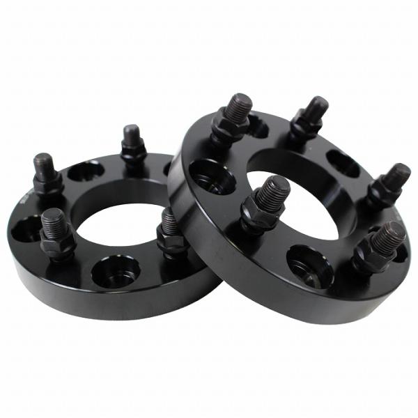 ◇鍛造ワイドトレッドスペーサーブラック2枚1セット＋専用ナット◇PCD変換PCD：127→120.65穴数：5H内径（ハブ）：78.1厚み：25ｍｍボルトサイズ：M14×P1.5外径：164mm付属品：スペーサー2枚専用ナット10個表面処理...