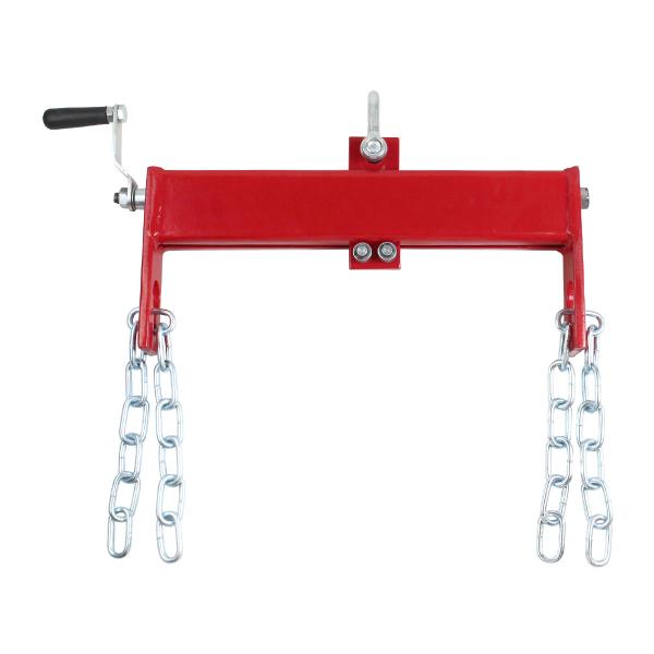 エンジンの吊り上げや、エンジンの脱着時に使用するバランサーです。レバーを回して吊った状態での重心位置の変更が可能！水平だけでなく斜め状態での吊り下げができます。エンジン換装作業時に吊った状態での角度変更等にこのバランサーを使用し、幅も角度も...