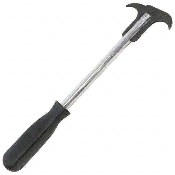 爪の先端をシール内側に引っかけてテコの原理を利用することにより、簡単にシールを抜き取ることができる、オイルシールプーラーです。●オイルシール以外を傷付けることなく交換作業ができます。●爪先は2種類の形状があるので、シールに合わせて使い分ける...