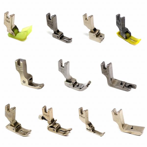 業務用・工業用ミシン用の「押さえ部品」です。いろんなサイズやタイプ１１点まとめての出品になります。※家庭用ミシン等には使用不可当商品は海外製品のため、多少の傷、汚れなどがある場合がございます。ご使用に問題はございませんので、ご了承の上、お買...