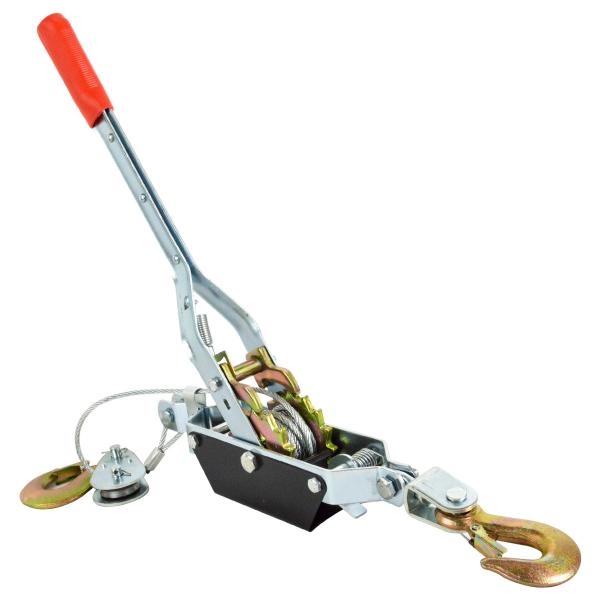 重い物の引き上げや固定に！ワイヤー式パワーハンドウィンチです。バイク、ジェットスキー、ボートといった重量物を、キャリアカーやトラック等の荷台に引き上げる際に大変便利！車の牽引、重量物の移動や固定などラクラク行えます。アウトドアやレジャー、プ...