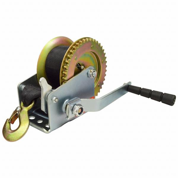 積み荷を傷つけにくいベルト式のハンドウインチです。バイク、ジェットスキー、ボート・水上バイク等の固定、積荷作業に最適！ワイヤーだと擦れて傷をつけてしまう場面でも、ベルトだから軽減できます！高価なマリンジェットやボートなどのあまり傷つけたくな...