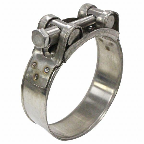 マフラーの連結時の締め付けに！レンチで簡単に締め込み可能なボルト式のマフラークランプです。ワイドタイプで確実にしっかりと固定します！マフラーのほかにエンジンルーム内のホースなどにも使用可能です。サイズも太さに合わせて微調節♪無段階調整が可能...