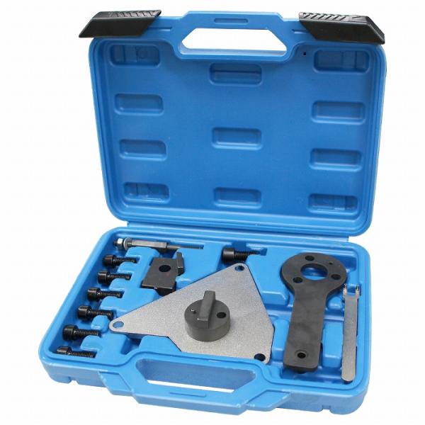 タイミングベルトやチェーンの交換・調整の際、カムシャフトやクランクシャフトのタイミング位置の固定に！ハードケース付きなので、持ち運びが楽な上、適切な状態で保管することができます。【セット内容】●カムシャフトカバーアライメントツール●テンショ...