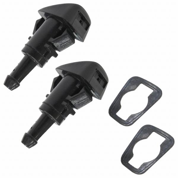 ウォッシャー液を扇状に拡散して噴射させることにより、ワイパーの洗浄効率をアップさせることができるウォッシャーノズルです。●プラスチック製のため、腐食しにくく、耐久性・耐水性にも優れています。●広範囲にウォッシャー液を噴きつけるので、視界を良...