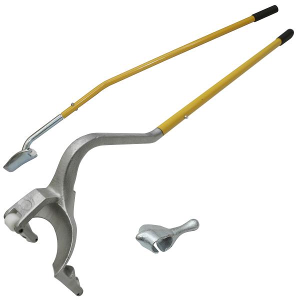 タイヤ組み替えが楽に！タイヤチェンジャー 手動式17.5-24.5インチまで対応可能な手動式タイヤチェンジャーマウント。大型トラック、トレーラー、トラクター等のラジアルタイヤおよびバイアスプライタイヤに適しております。◆サイズ/重量(約)【...