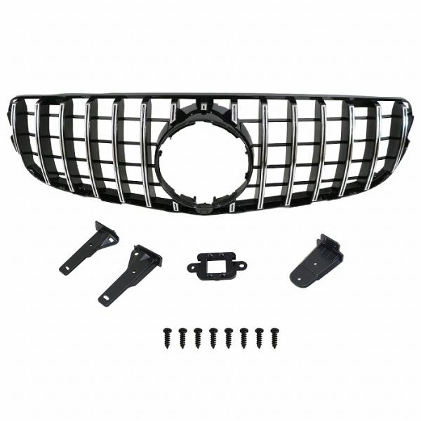 【ベンツのファミリーフェイス】グリルはフロントマスクの印象を決める重要なパーツです。純正グリルと交換するだけでイメチェン効果抜群です。ベンツ車の魅力の一つであるフロントグリルを自分好みにカスタマイズすることができます。【純正交換タイプ】 純...