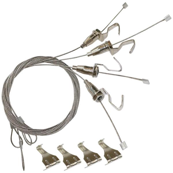 位置を自在に動かせるワイヤーとフックがセットになった簡単DIYアイテム。ピクチャーレールに絵画や写真を吊り下げるためのステンレスワイヤーです。取り付けも取り外しも楽々。好きな高さに調整でき、部屋のインテリアが一気にグレードアップへ。ピンを押...