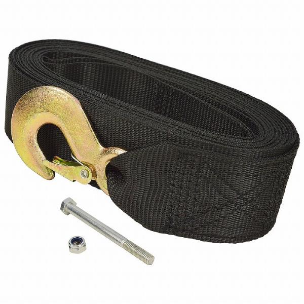 ・ハンドウインチ用交換ベルト。・バイク、ジェットスキー、ボート・水上バイク等の固定、積荷作業に最適！・いざという時の予備に！古くなったベルトで事故が起きる前に交換！耐荷重をアップグレード！セット内容：ベルト、フック、交換用ボルト【最大荷重】...